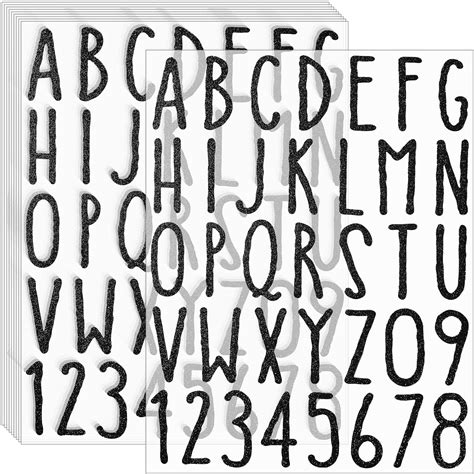 Amazon Waynoda Glitter Alphabet Letter Stickers Pieces