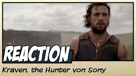 Kraven The Hunter Sony Pictures Trailer Reaction Deutsch Youtube