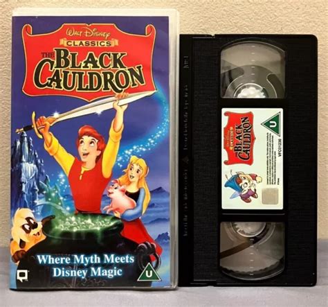 Walt Disney Classics The Black Cauldron Vhs Video Cassette Tape
