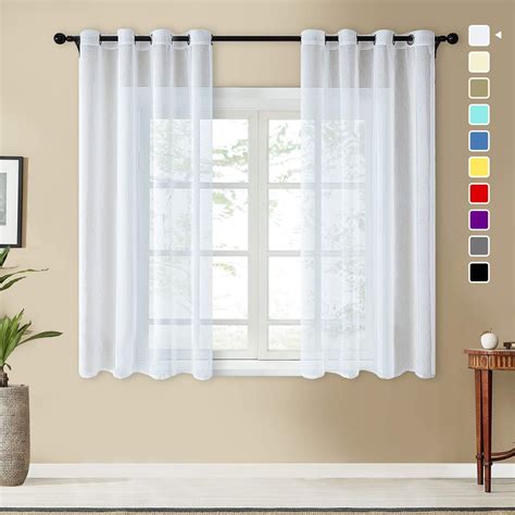 Topfinel Tende Voile Trasparente Lino Per Camera Da Letto Interni