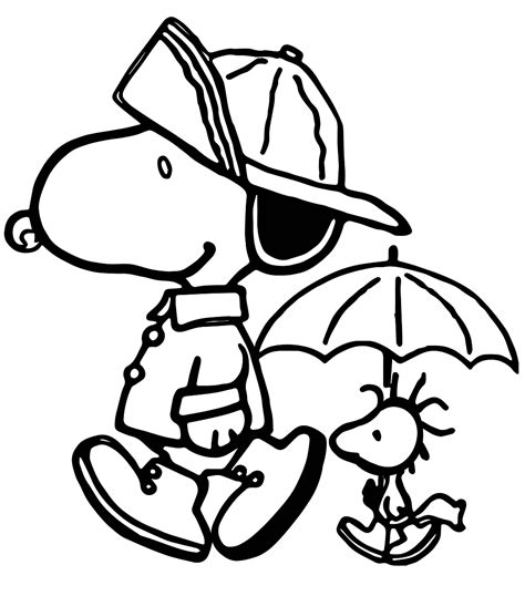 40 Dibujos Snoopy Para Colorear Para Colorear