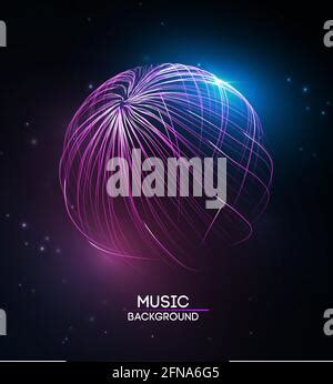 Equalizer Music Visualisation Sound Waves Futuristic Set Stock Vector