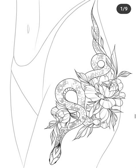 A Snake With Flowers On It S Back And The Letter E In The Middle