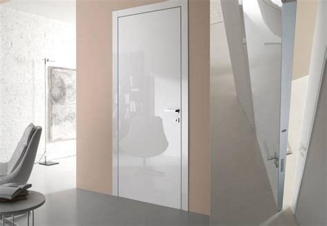porte intérieure moderne blanche laquée Bertolotto porte Italian Doors
