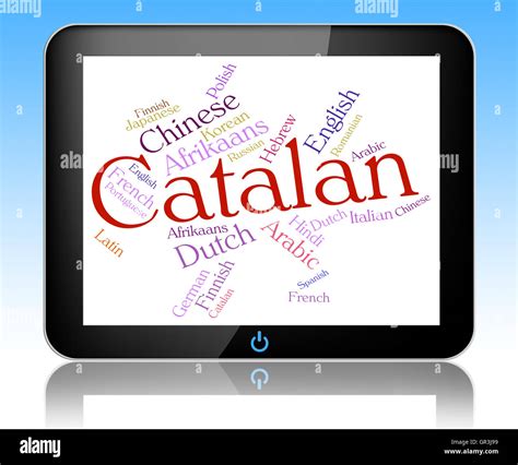 Catalan Language Showing Languages Catalonia And Text Stock Photo Alamy