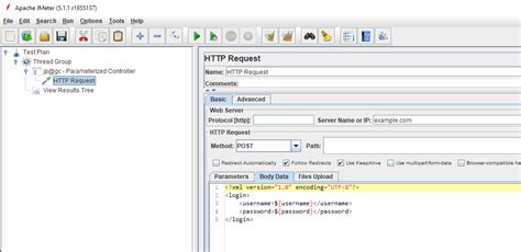 xml parsing jmeter jp gc parametrized controller construct object from variables stack