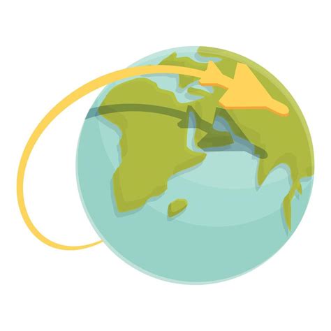 Business Planet Trip Icon Cartoon Vector World Travel Vector