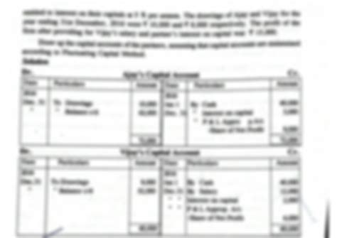 Solution Example Of Fluctuating Capital Method Studypool