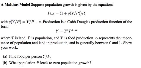 solved suppose population growth is given by the equation chegg hot sex picture