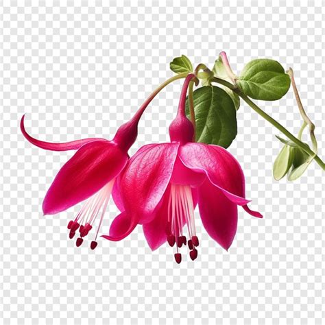 Flor Fucsia Png Aislado Sobre Fondo Transparente Archivo PSD Premium