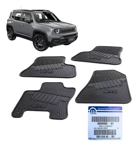 Jogo Tapete Borracha Original Mopar Jeep Renegade Parcelamento
