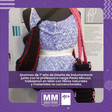 Alumnas de Diseño de Indumentaria realizaron trabajos con fibras
