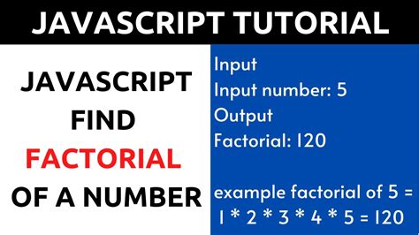 javascript program to find factorial of a number in hindi youtube