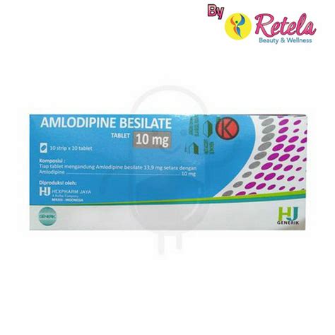 Jual Amlodipine Mg Strip Tablet Hexpharm Hj Shopee