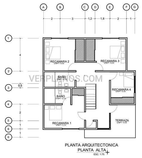 Descargar Plano De Casa De Pisos En Autocad Image To U