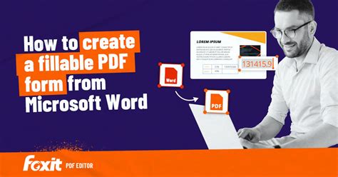 how to make a fillable pdf form from microsoft word foxit filling out non interactive pdf forms