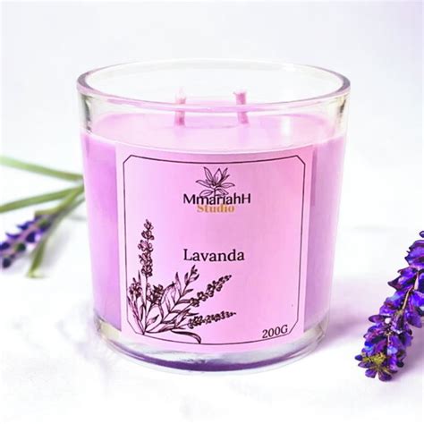 Vela Aromática Lavanda Francesa 200g Elo7 Produtos Especiais