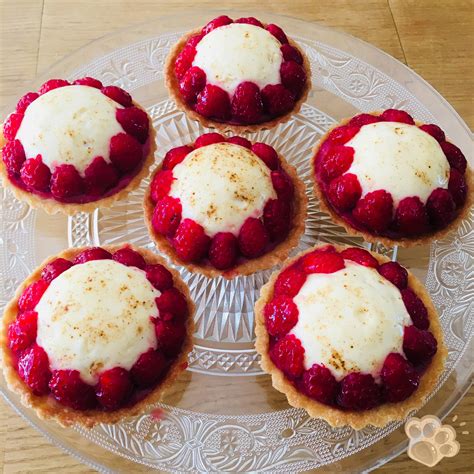 Tartelettes chiboust aux framboises La pâte d Amanda