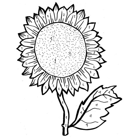 Girassol para Colorir e Imprimir Muito Fácil Aprender a Desenhar