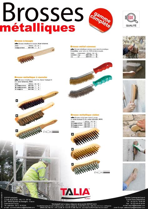 Brosse métallique acier laitonné FORKIND