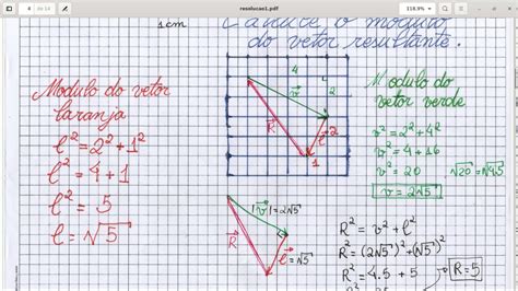 Exercícios De Vetores 1 Ano FDPLEARN