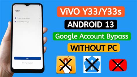 Vivo Y33 Y33s Frp Bypass Android 13 WITHOUT PC TadrishinfoTech YouTube