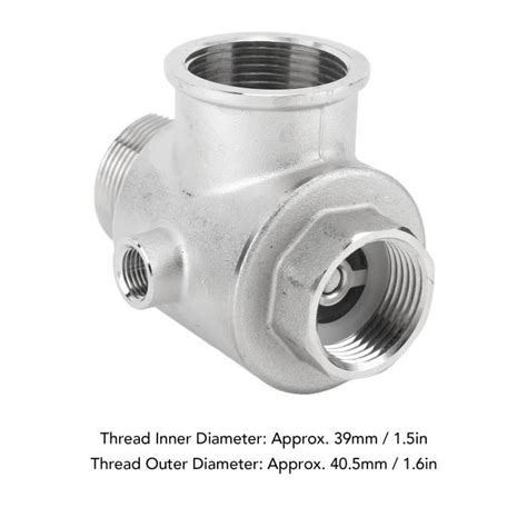 Clapet anti retour à ressort YOSOO DN32 Alliage d aluminium Blanc