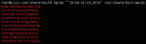 using egrep linux command line and shell scripting techniques