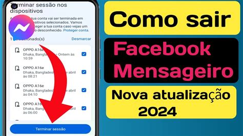 Como Sair Do Facebook Messenger No Android Nova Atualiza O