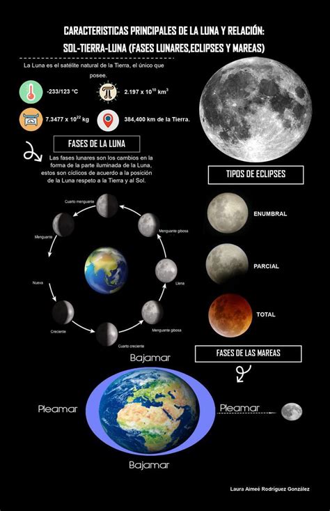 Infografía Fases De La Luna Fases De La Luna Luna Infografia
