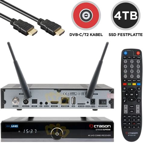 Octagon Sf Supreme Combo K Dvb S X C T Uhd Linux M Wifi Sat