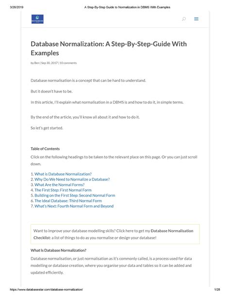 a step by step guide to normalization 874817299 database normalization a step by step guide