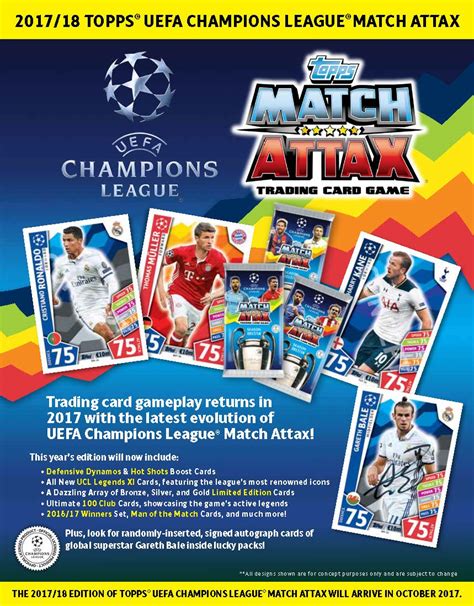 2017 18 Topps Champions League Soccer Match Attax Trading Card Game