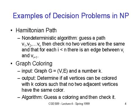 examples of decision problems in np