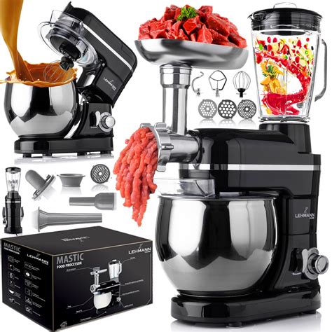 ROBOT KUCHENNY PLANETARNY MIKSER MASZYNKA DO MIĘSA BLENDER 3xSita DUŻA