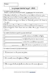 Exercice Groupe Nominal Cm