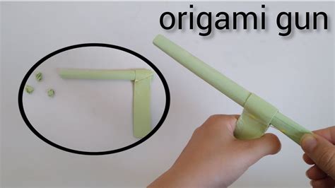How To Make An Origami Gun That Shoots Easy Origami Toys For