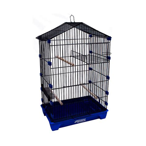 Gaiola para Pássaros Quatiguá Azul e Preta Grande para Periq