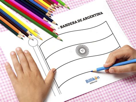 Bandera De Argentina Para Colorear E Imprimir Billiken