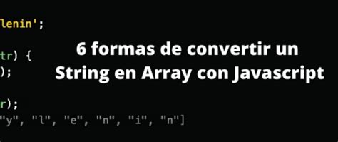6 formas de convertir un string en array con javascript dev community hot sex picture