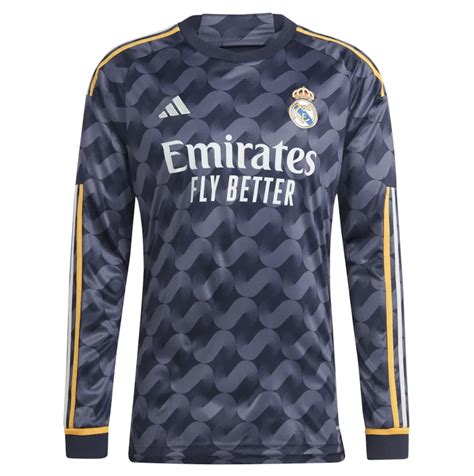 Camisa Real Madrid Manga Longa Away 2023 24 Marinho
