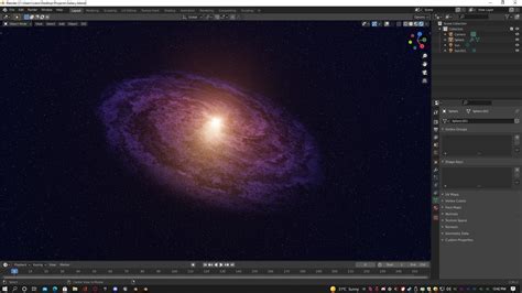 Procedural Galaxy D Model Cgtrader