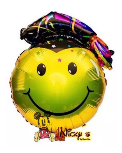Globos Para Graduaci N De Pulg Cm Carita Feliz Birrete Mercadolibre