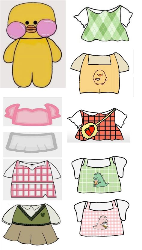 Roupas Paper Duck Paper Clothes Paper Dolls Diy Paper Doll Template