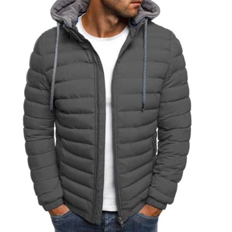 Doudoune Blouson Homme Hiver Chaud Manteau épais Veste Moto épaissir