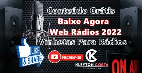 Vinhetas Exclusivas Para Web Radio 2022 Baixe Grátis 11 Vinhetas Para
