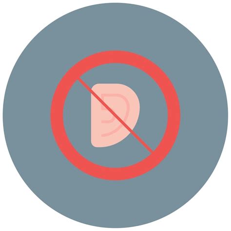 Ilustración plana para personas con discapacidad auditiva Vector Premium