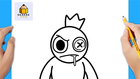 Cum Se Deseneaza BLUE Din Rainbow Friends Desene Pas Cu Pas YouTube