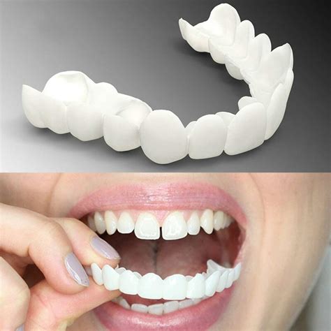 Buy Muyey Pcs Set Upper Lower Teeth Veneers Whitening Snap On Smile