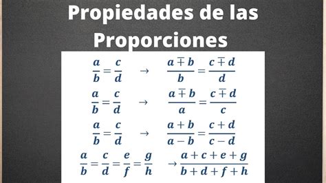 Razones Y Proporciones Propiedad Fundamental De Proporcionalidad The
